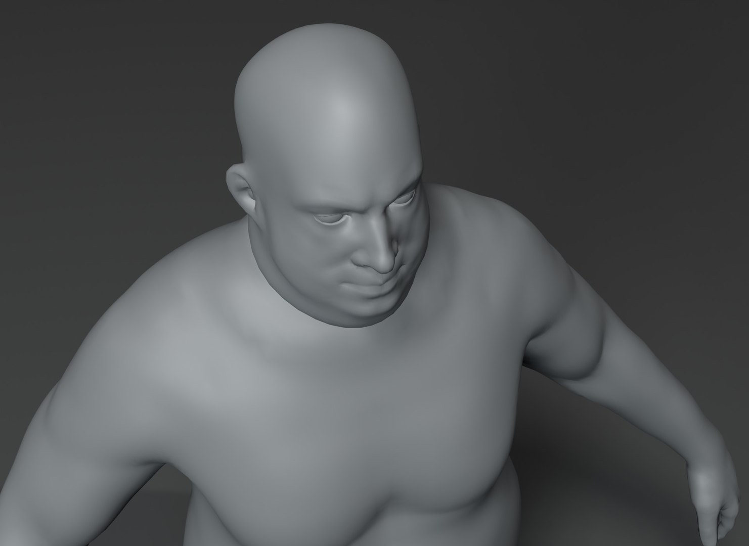3D model Male Body Fat Base Mesh 3D Model 20k Polygons - TurboSquid 1750971