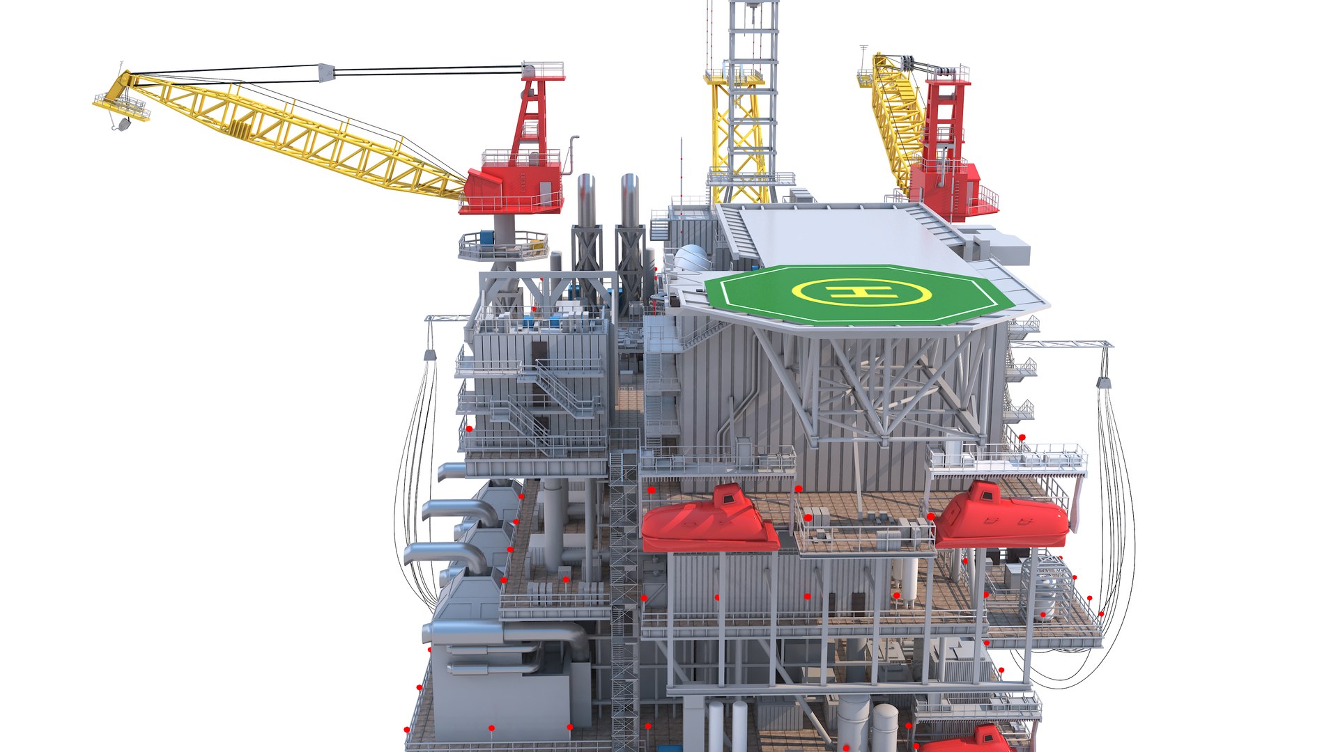 3D Model Oil Platform - TurboSquid 2051387