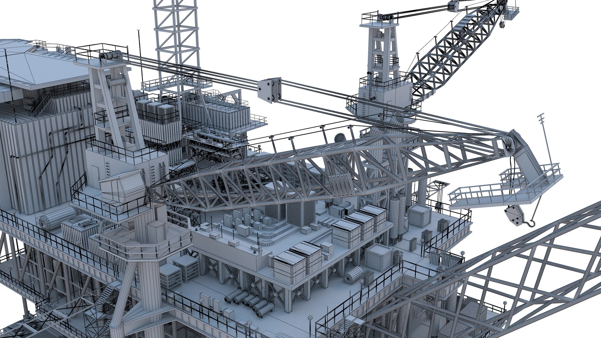 3D Model Oil Platform - TurboSquid 2051387