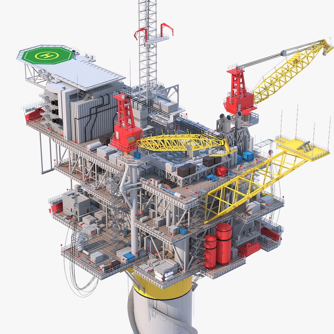 3D model Oil Platform - TurboSquid 2051387