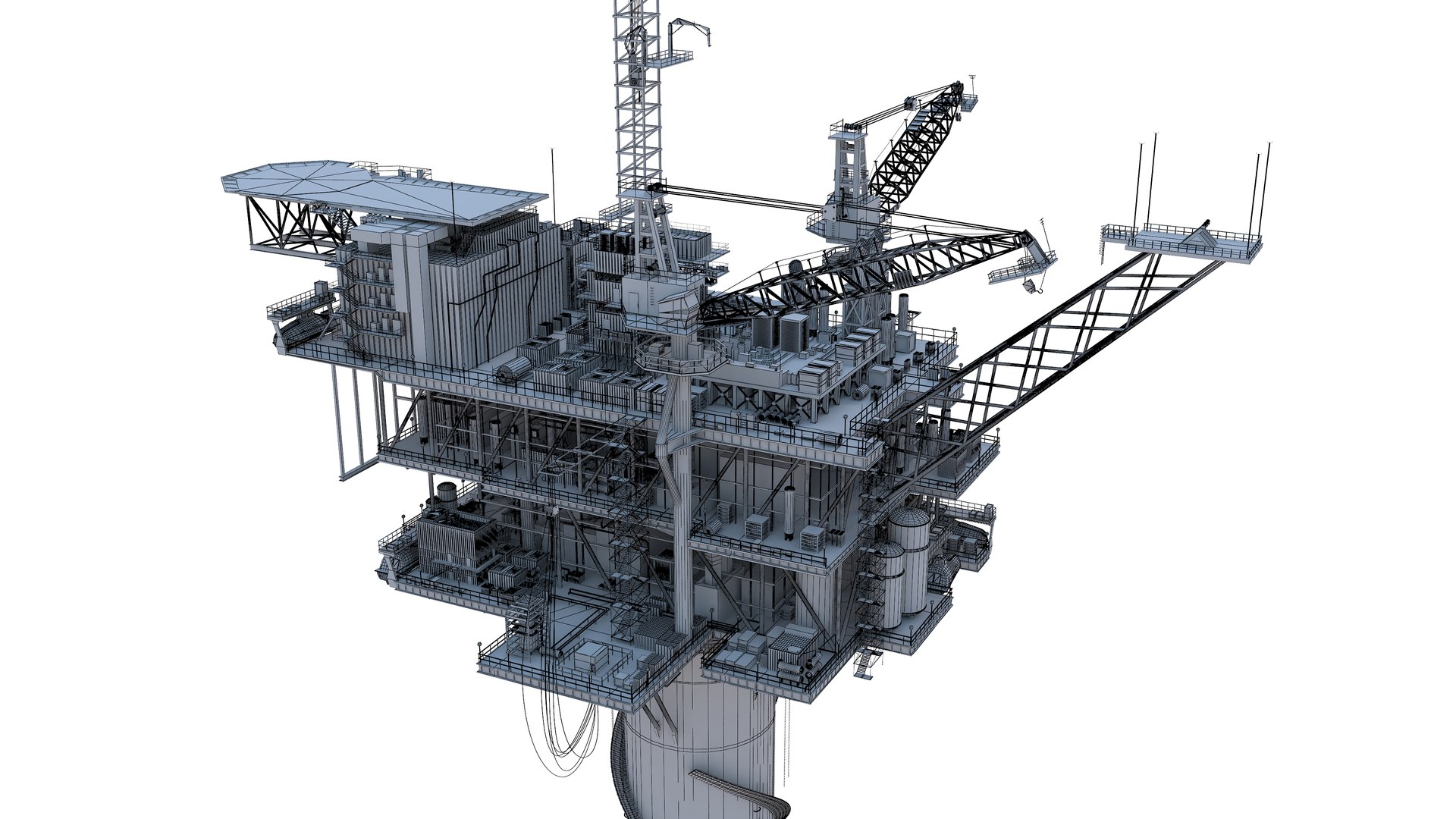 3D Model Oil Platform - TurboSquid 2051387