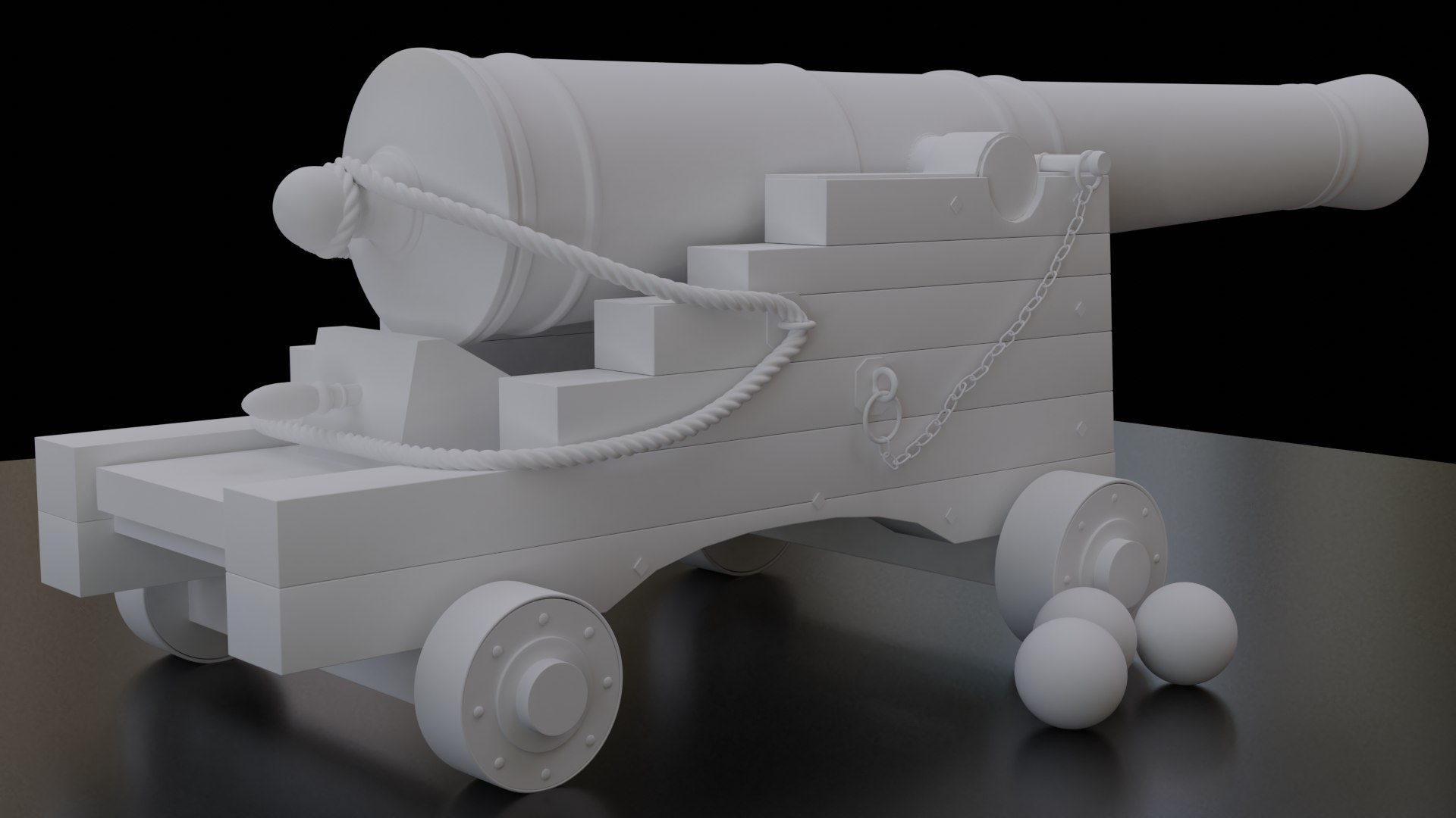 3D War Cannon Model - TurboSquid 1594156