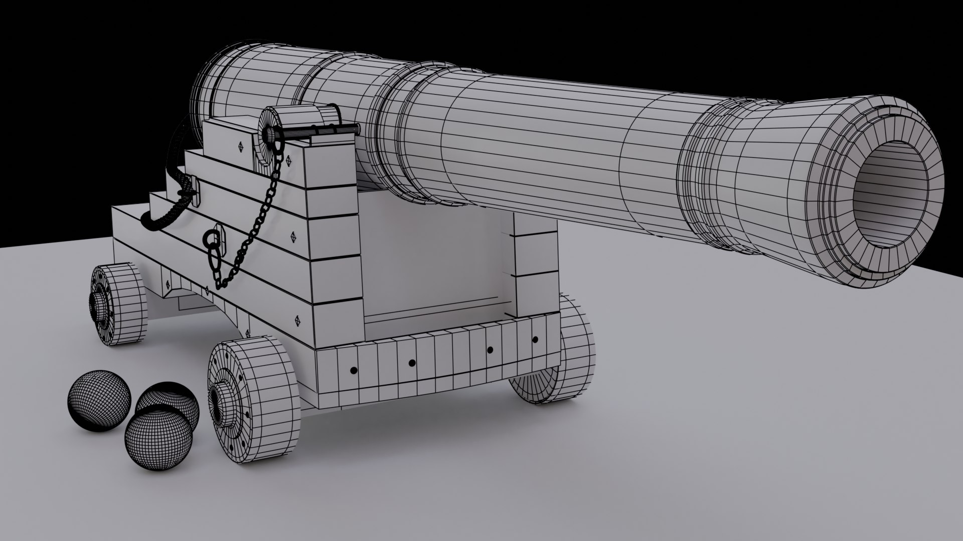 3D War Cannon Model - TurboSquid 1594156