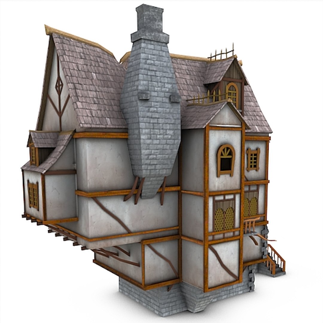 Medieval Tavern Buildings Obj