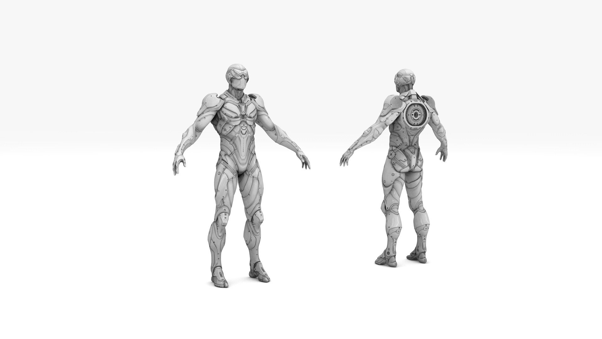Ghost Cyborg Model - TurboSquid 2081977