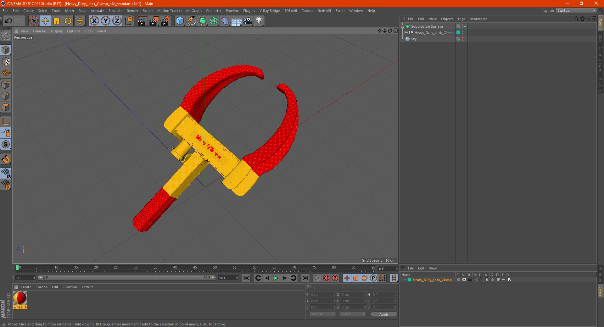 Heavy Duty Lock Clamp 3D Model - TurboSquid 1607798