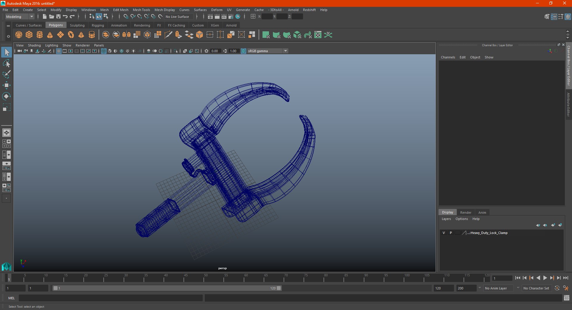 Heavy Duty Lock Clamp 3D Model - TurboSquid 1607798