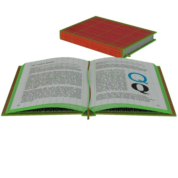 3D open book model - TurboSquid 1411362