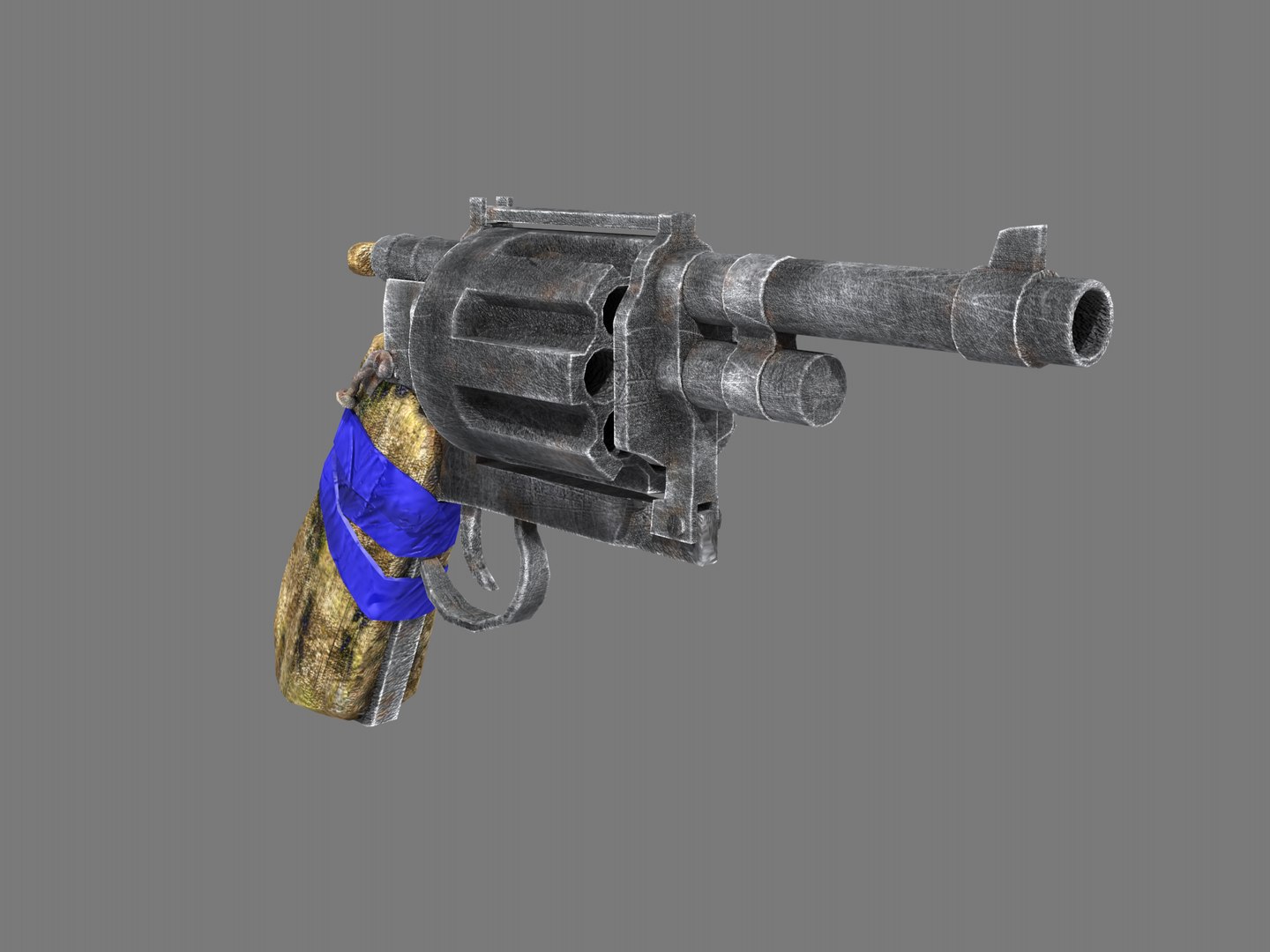 Old revolver model - TurboSquid 1463482