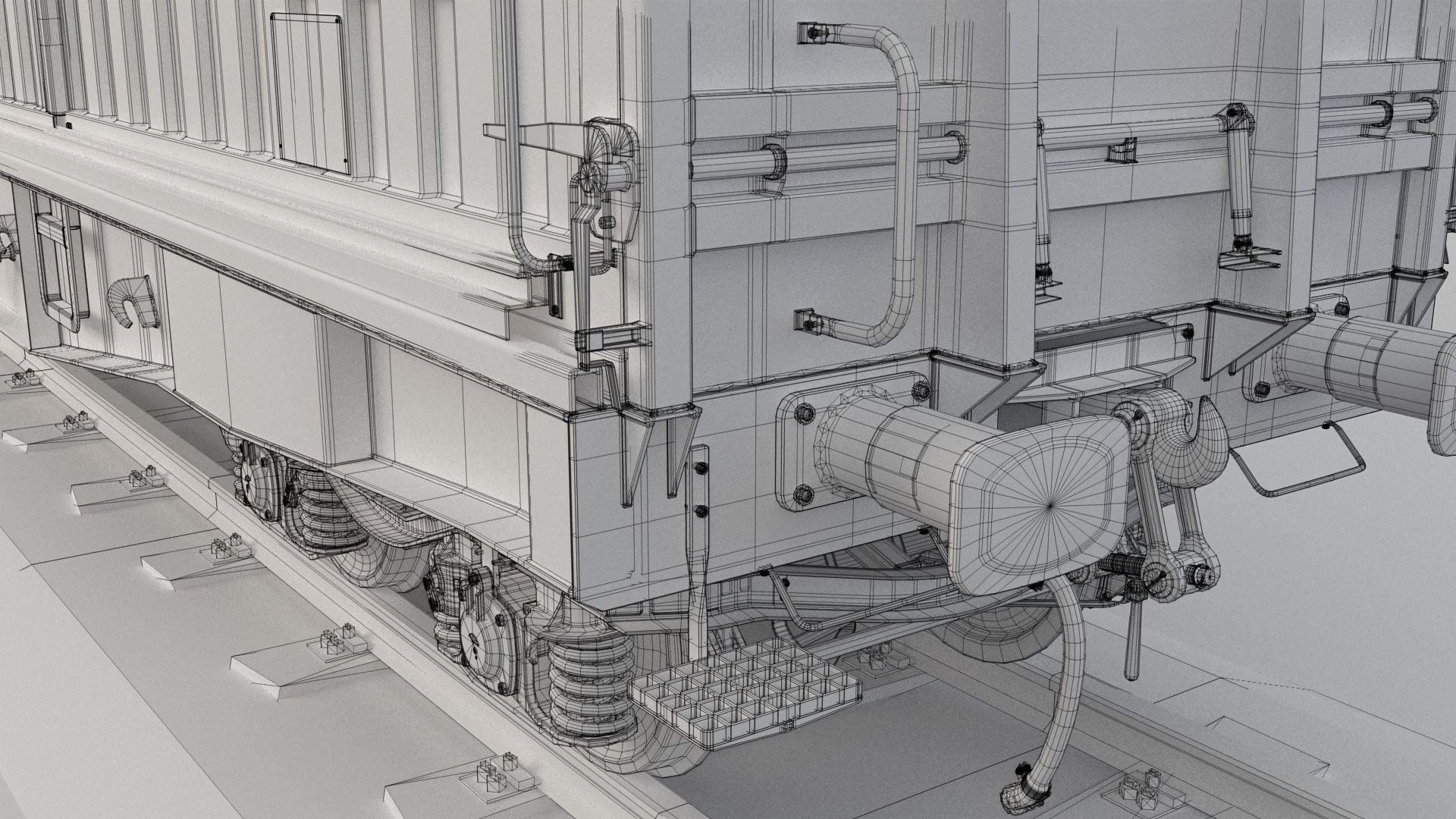3D Container Train Simms - TurboSquid 1524106