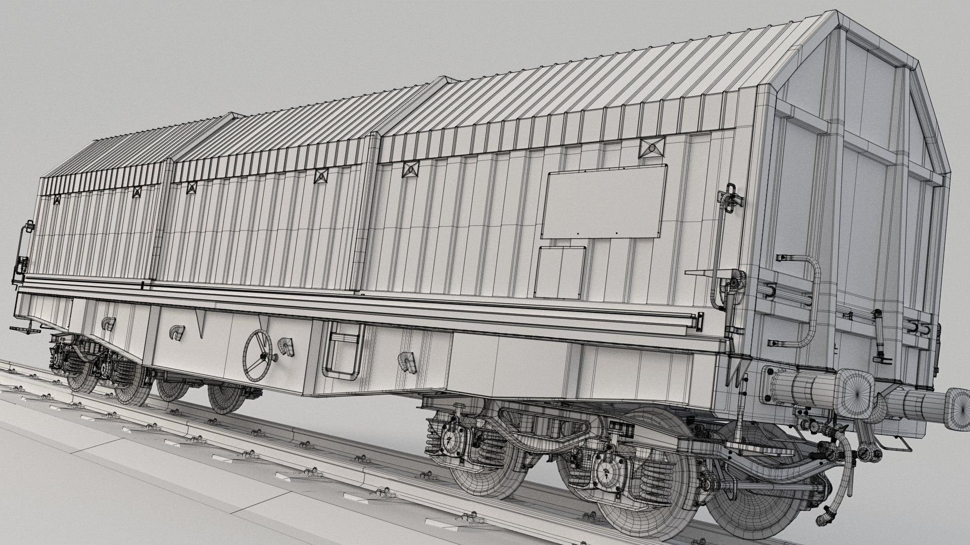 3D Container Train Simms - TurboSquid 1524106