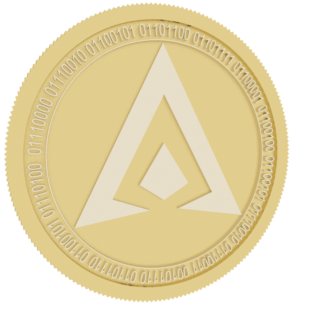 Hai chain gold coin 3D model - TurboSquid 1605952