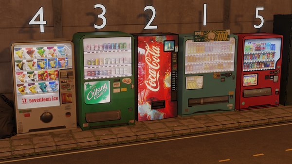 modelo 3d Paquete de Máquinas Expendedoras Japonesas - TurboSquid 1742415