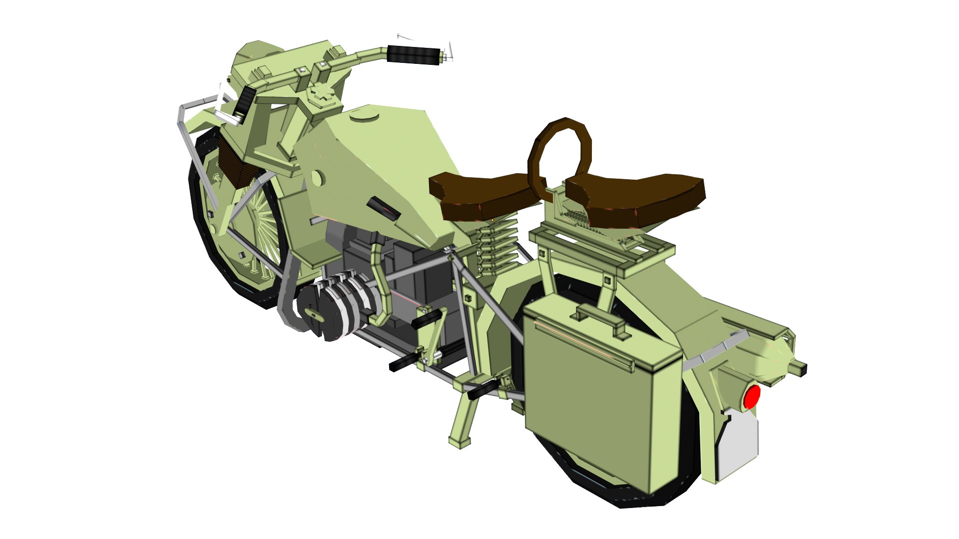 3D WW2 Motorcycle - TurboSquid 2248368