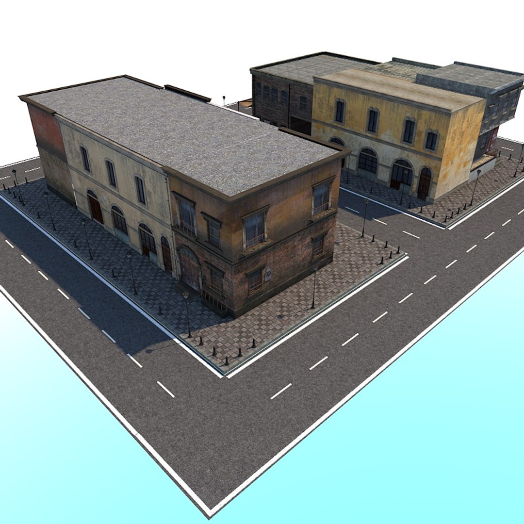 3d Model Street Scene