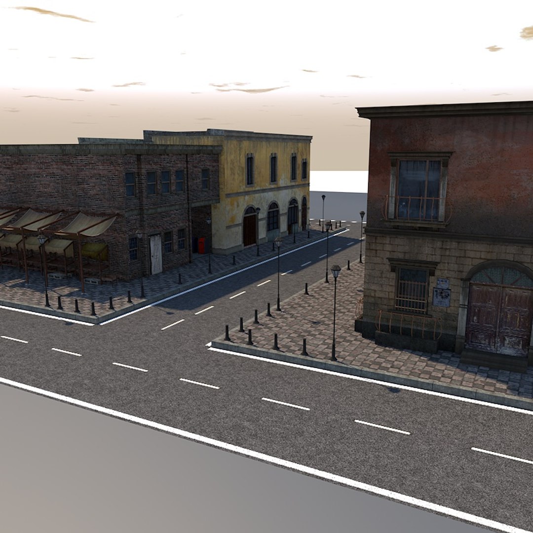 3d Model Street Scene