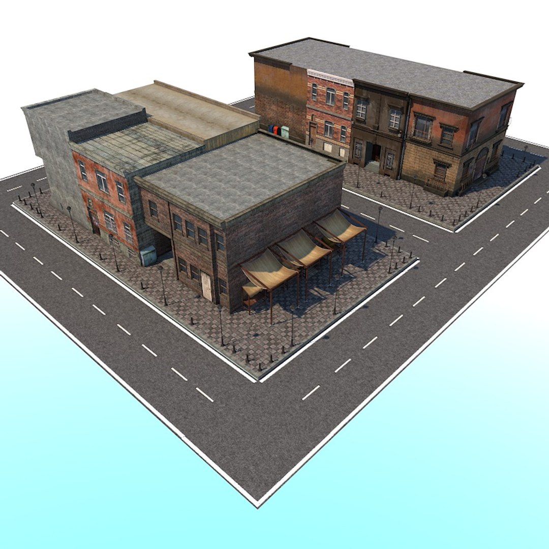 3d Model Street Scene