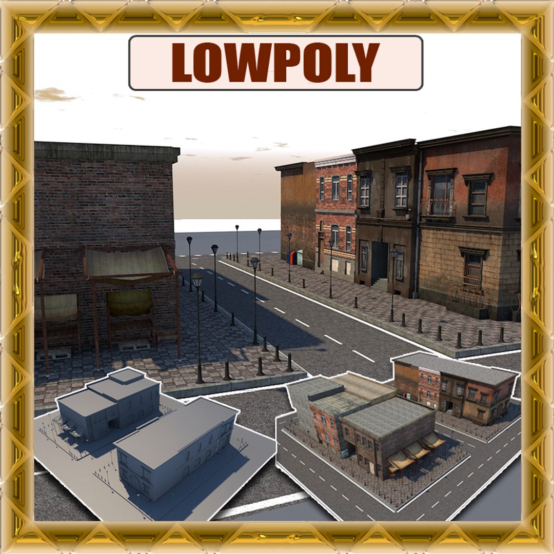 3d Model Street Scene