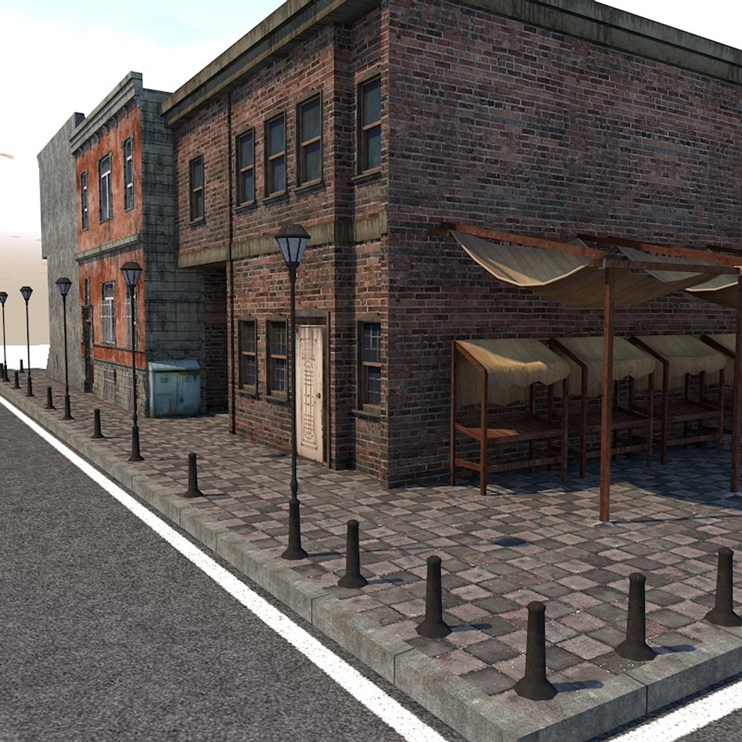 3d Model Street Scene