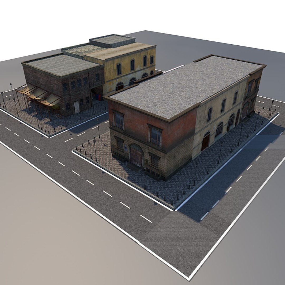 3d Model Street Scene