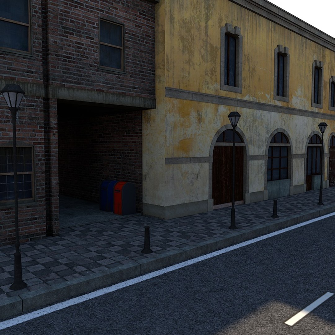 3d Model Street Scene