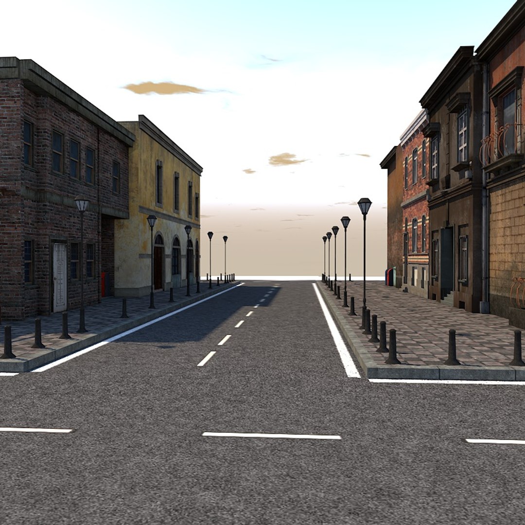 3d Model Street Scene