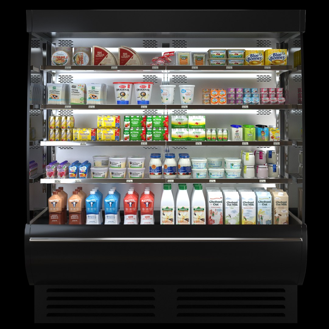 3D Dairy Showcase - TurboSquid 2100598