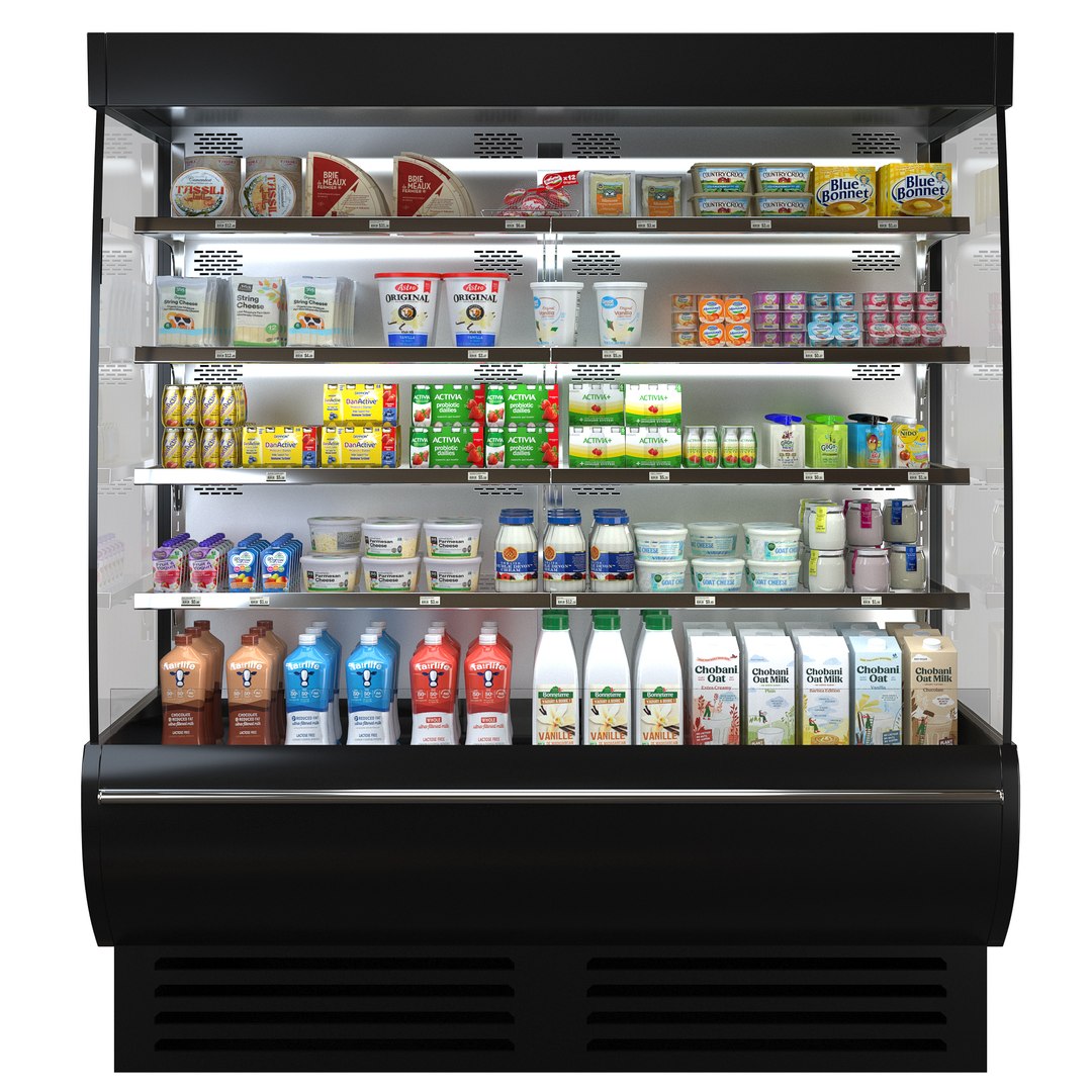 3D Dairy Showcase - TurboSquid 2100598