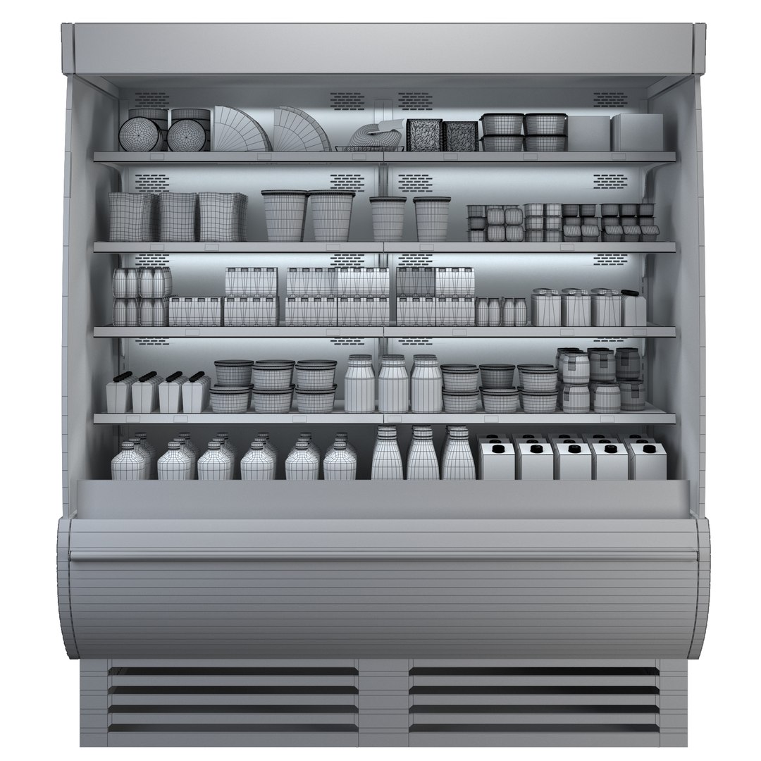 3D Dairy Showcase - TurboSquid 2100598