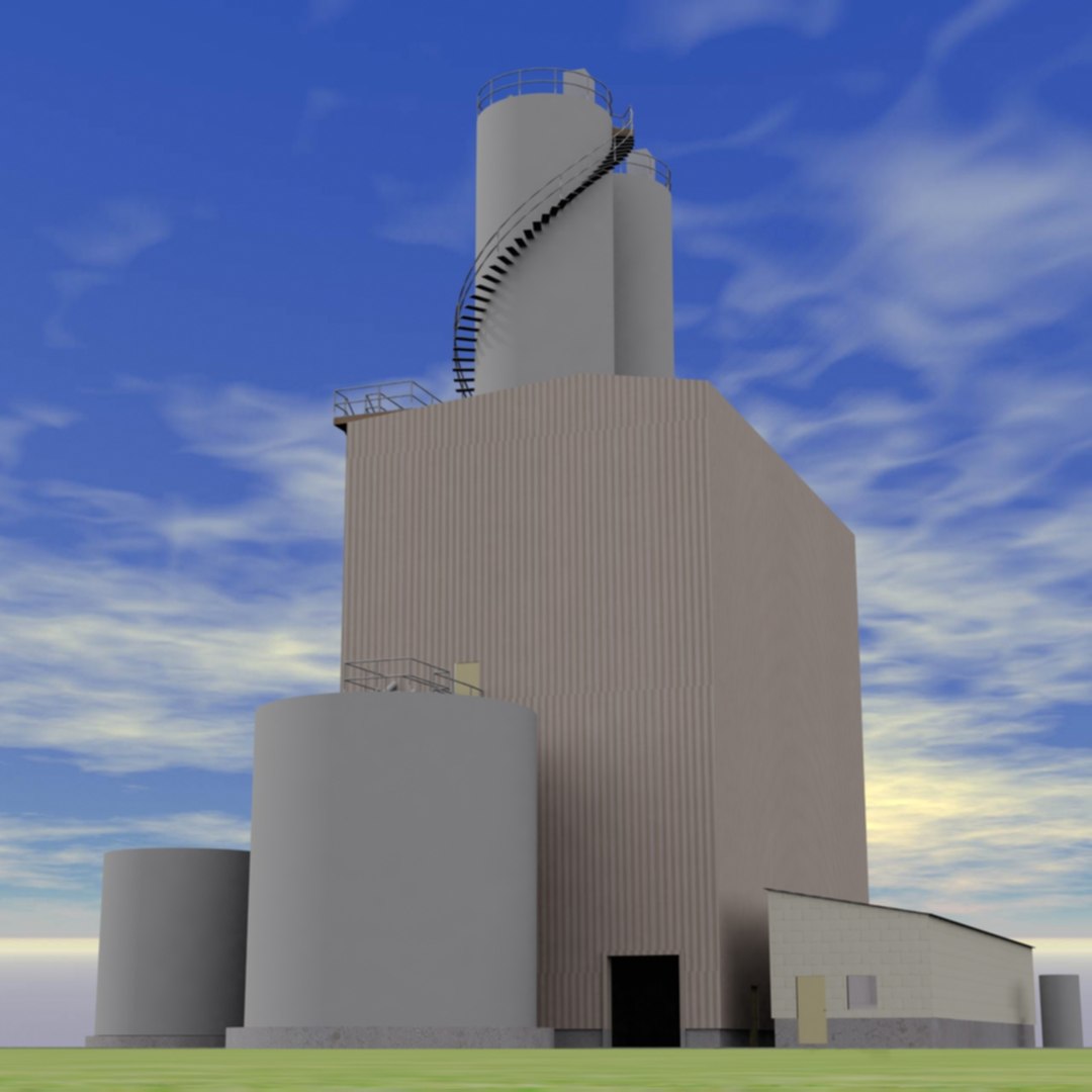 Tank Building 3d Model