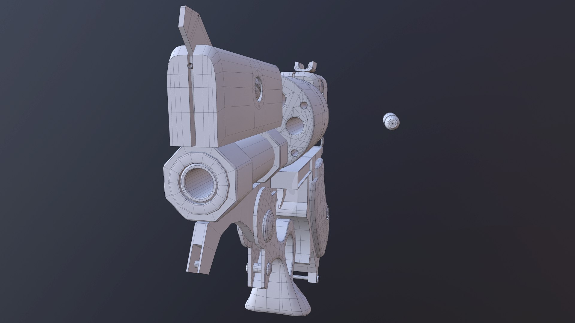 Cyberpunk Revolver Weapon 3D Model - TurboSquid 1306516