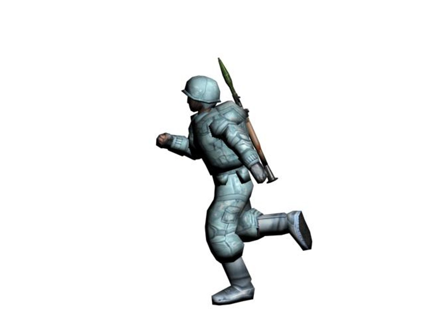 3d Model Soldier Rpg-7