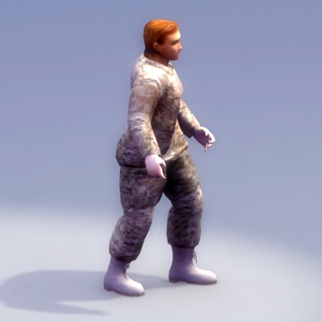 Usmc Military Rigged 3d Model