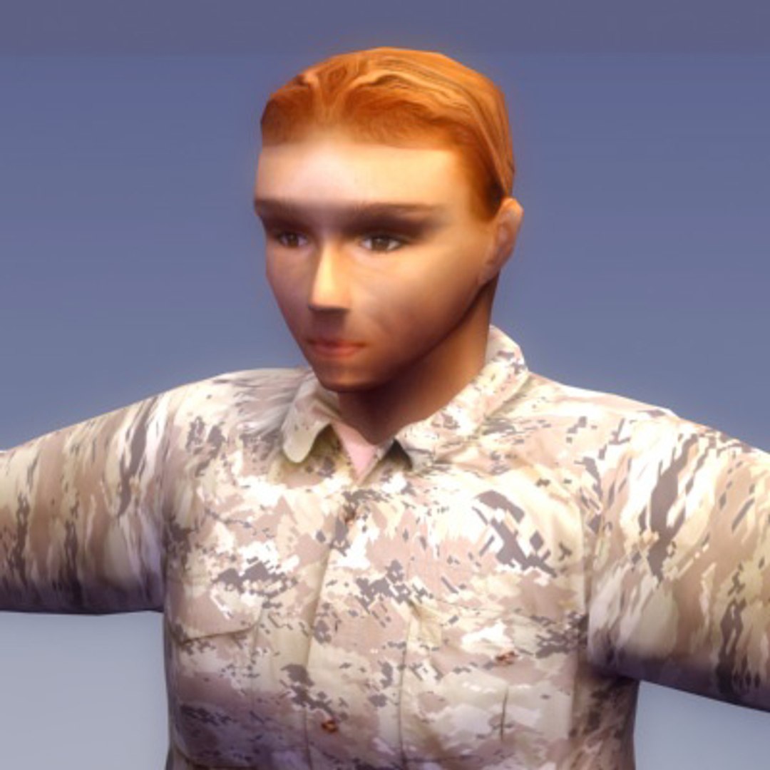 Usmc Military Rigged 3d Model