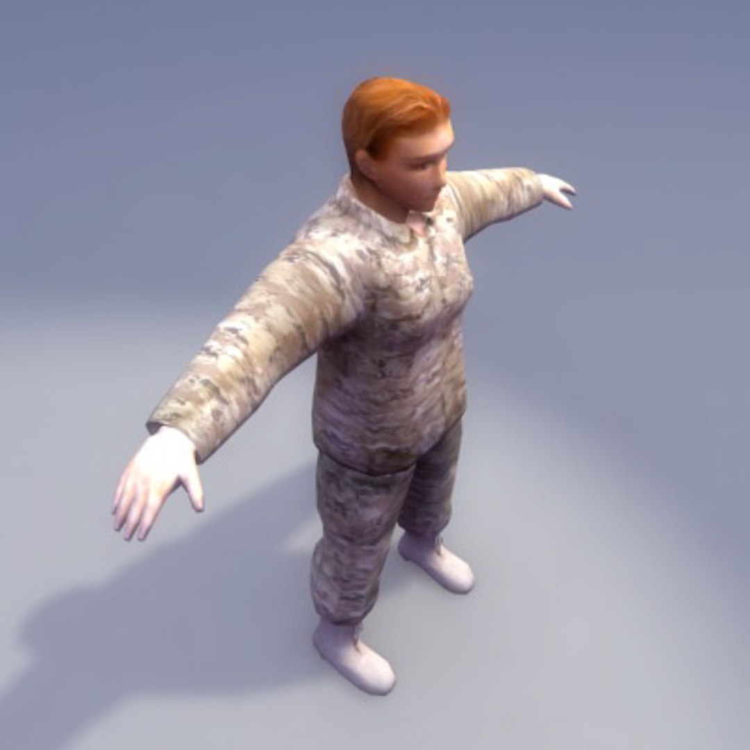 Usmc Military Rigged 3d Model