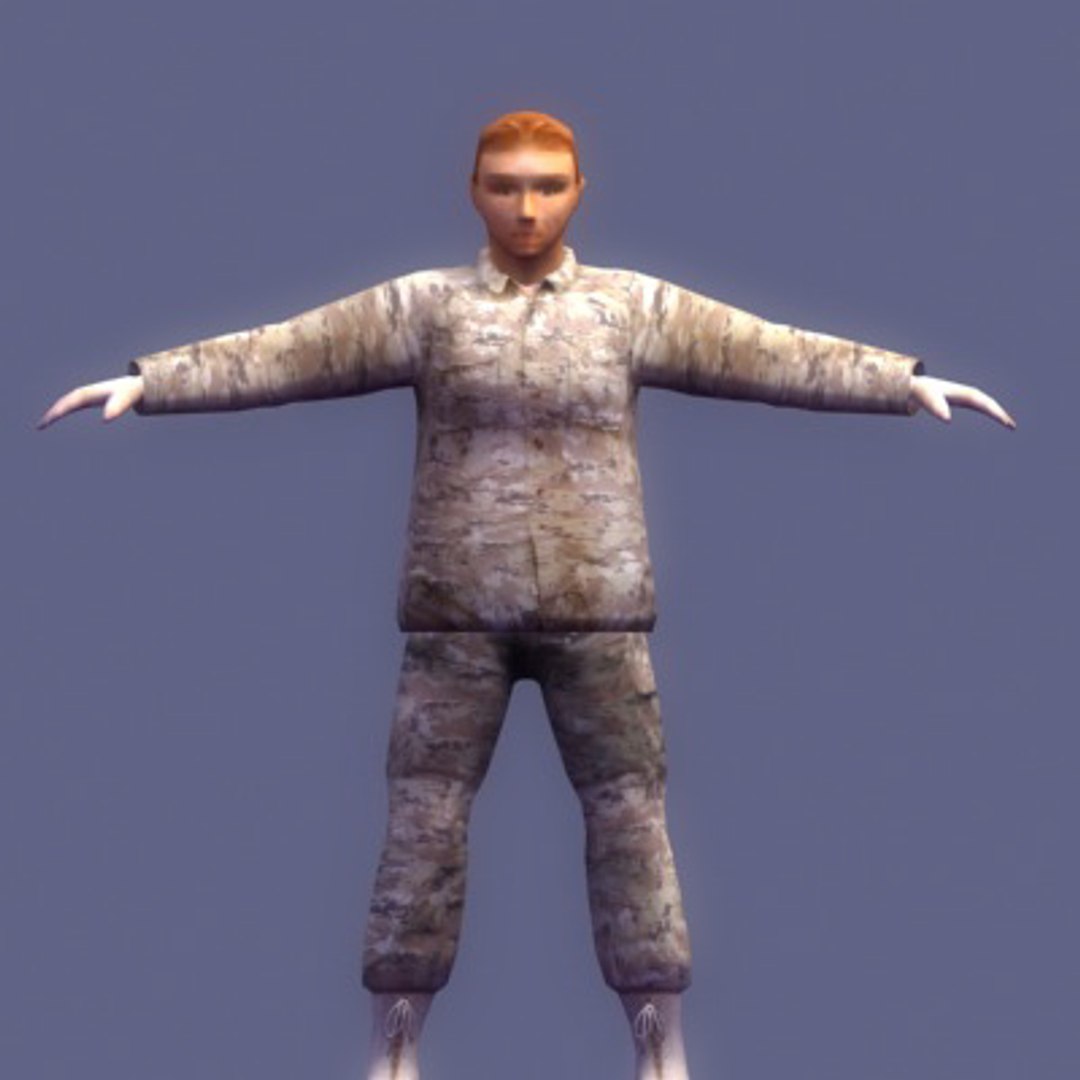 Usmc Military Rigged 3d Model