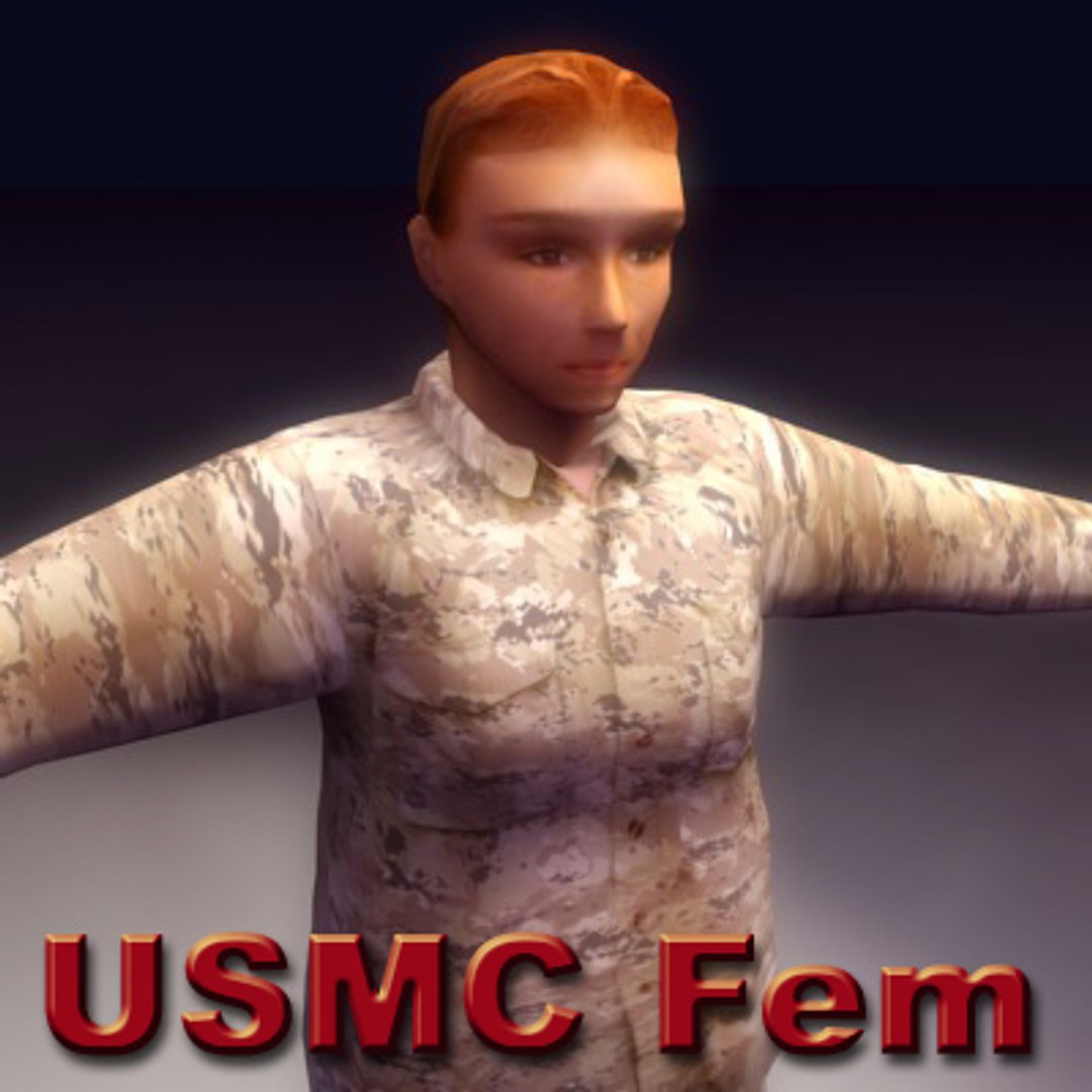 Usmc Military Rigged 3d Model