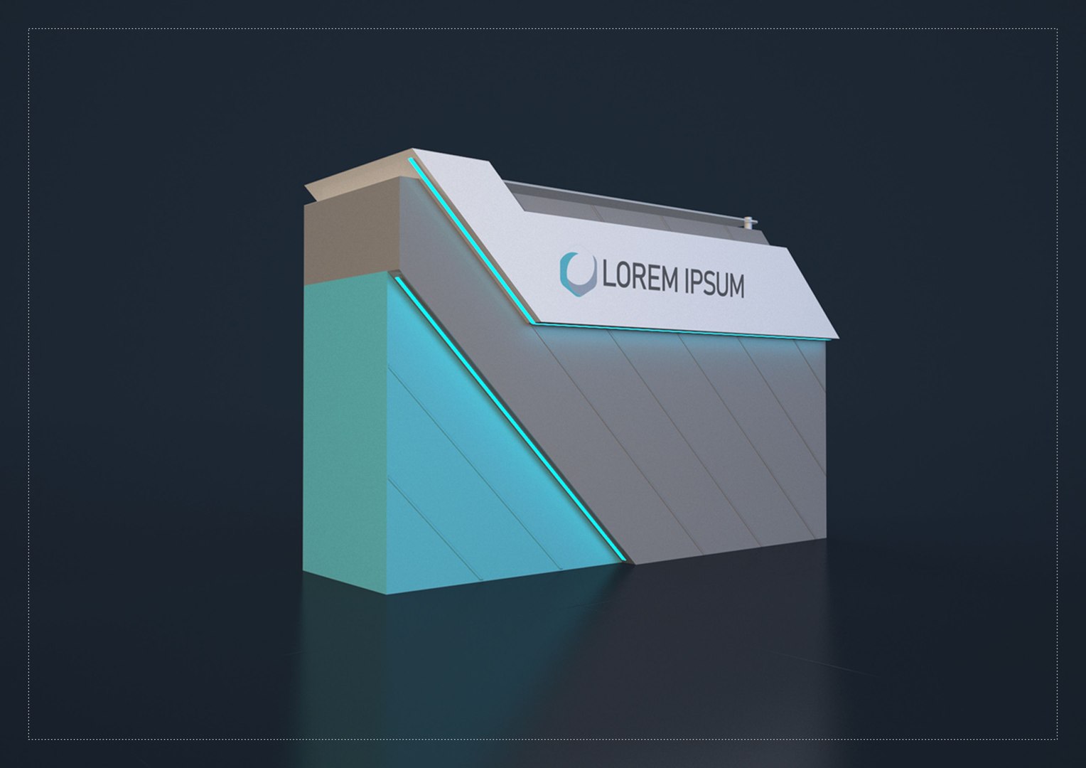 3D Exhibition Event Booth Model - TurboSquid 1529033