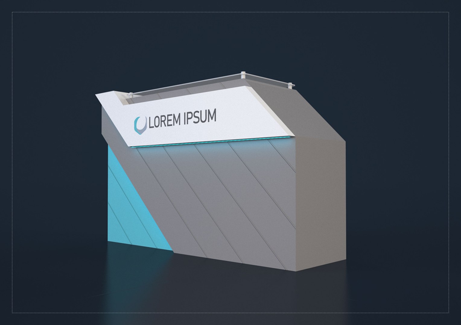 3D Exhibition Event Booth Model - TurboSquid 1529033