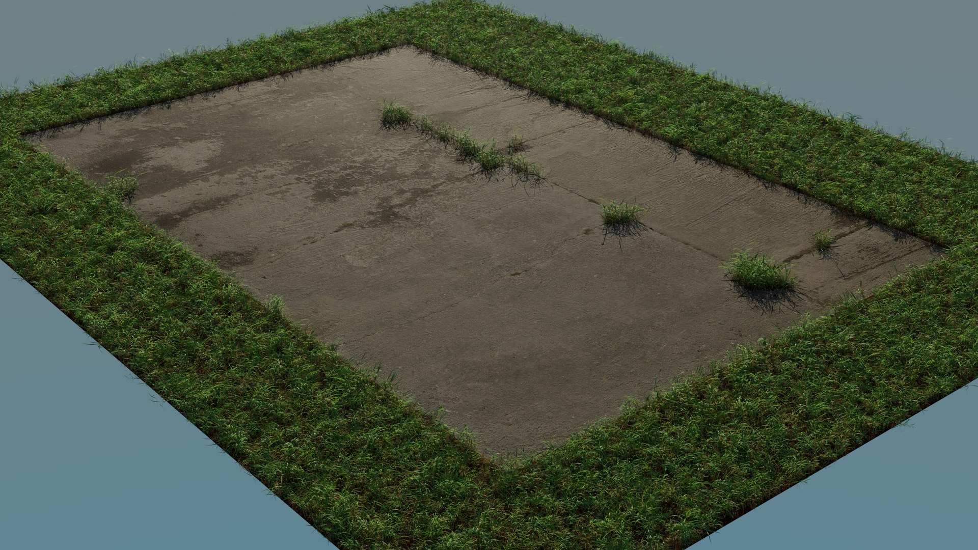 3D 8ft By 12ft Slab Of Farm Pavement Model - TurboSquid 1963601