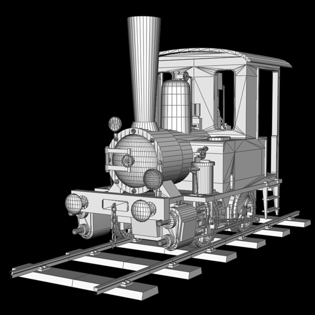 3d Model Steam Locomotive