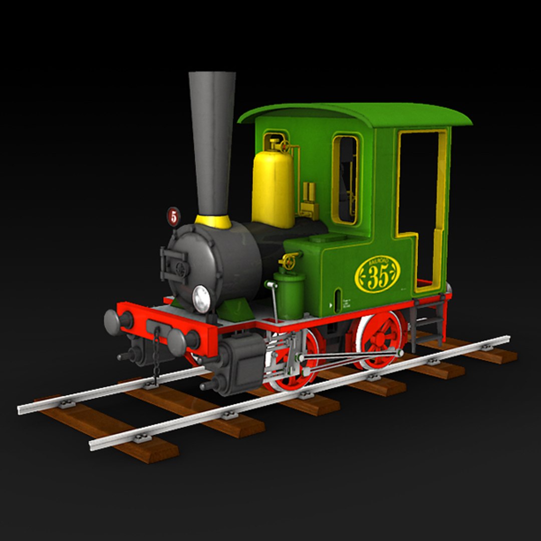 3d Model Steam Locomotive