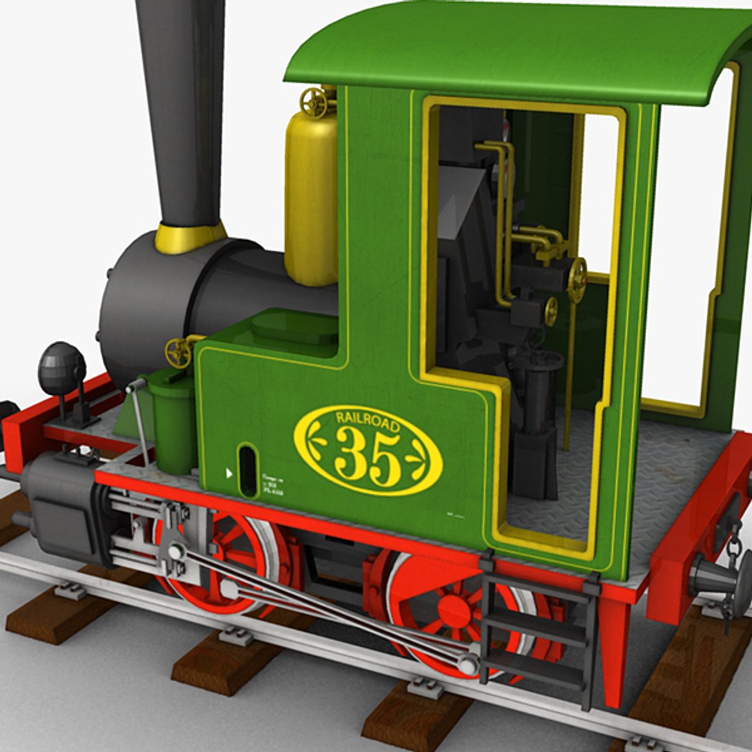 3d Model Steam Locomotive