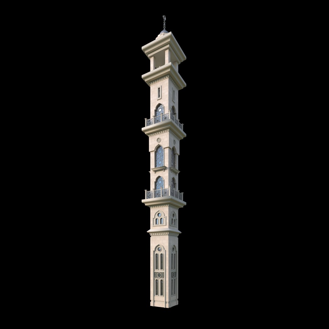 Mosque Minaret 3D Model - TurboSquid 1741551