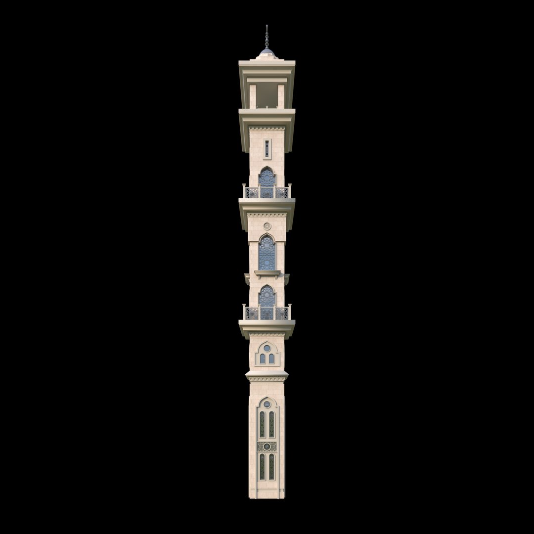 Mosque Minaret 3D Model - TurboSquid 1741551