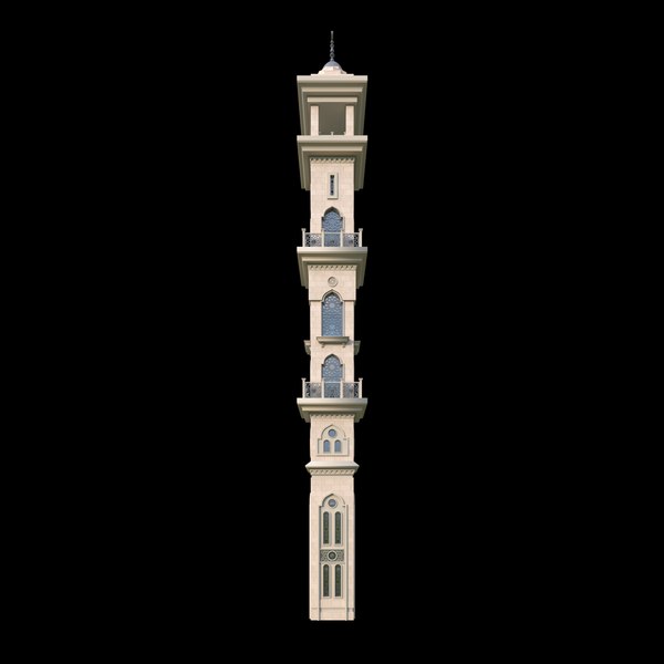 Mosque Minaret 3D model - TurboSquid 1741551