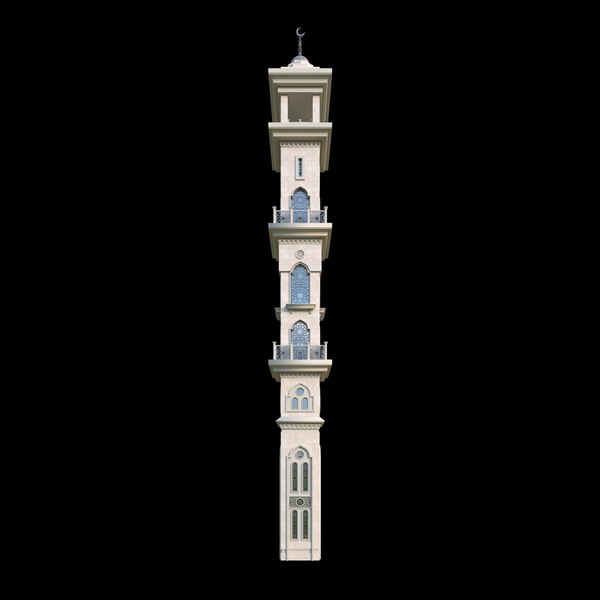 Mosque Minaret 3D model - TurboSquid 1741551