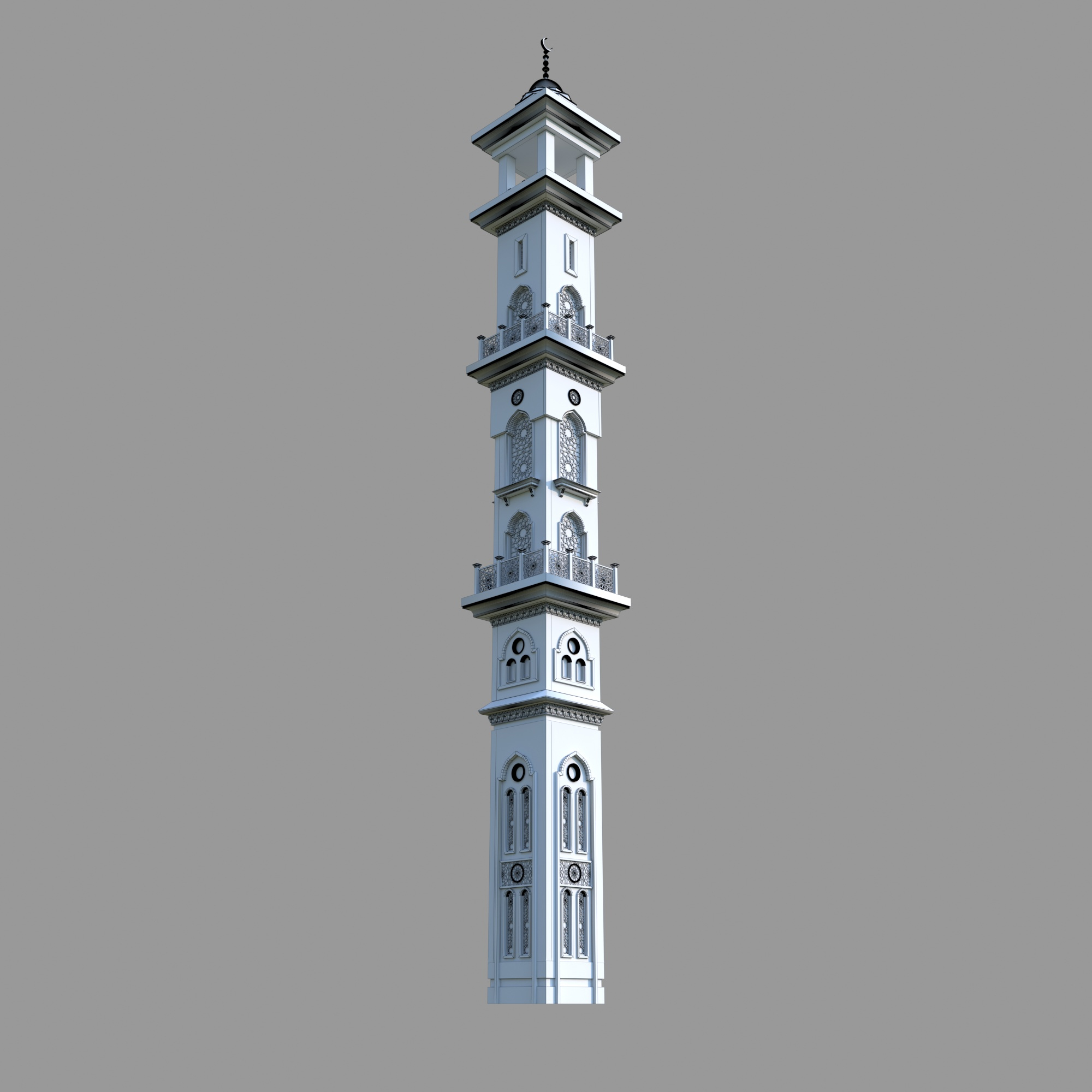 Mosque Minaret 3D model - TurboSquid 1741551