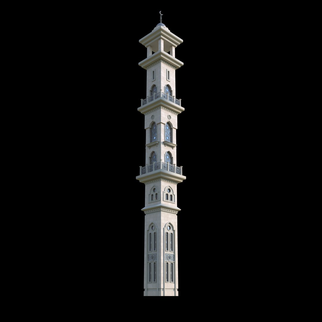 Mosque Minaret 3D Model - TurboSquid 1741551