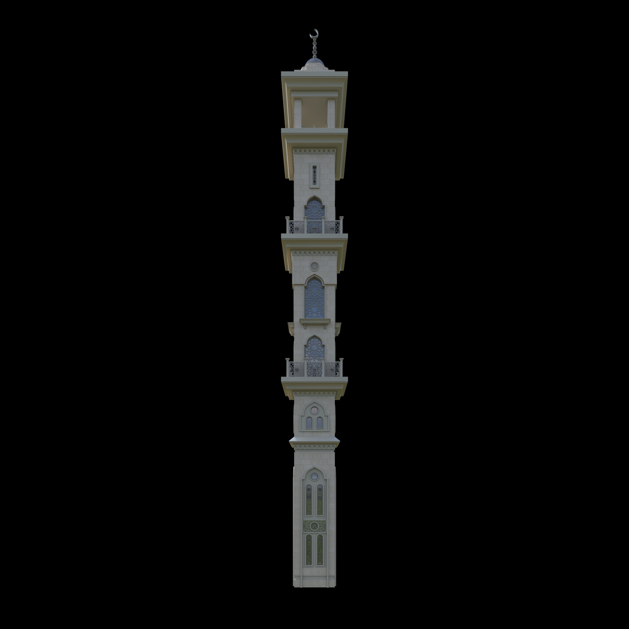 Mosque Minaret 3D model - TurboSquid 1741551